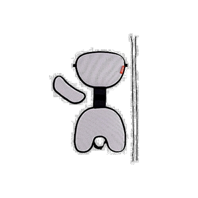 【日本直邮】OGK 自行车 CWS-001 儿童座椅 用柔软座垫 灰色/黑色