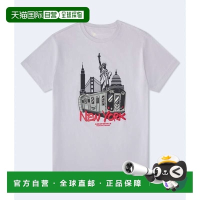 自营Aeropostale New York Subway Graphic Tee - grey 72 美国奥