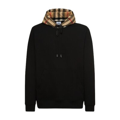 Burberry Samuel 格纹印花棉质连帽卫衣 76I-LFC031