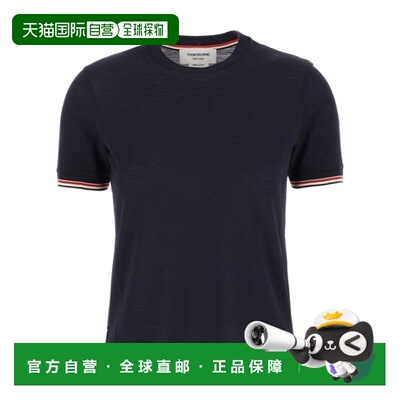 1h可退 香港直邮THOM BROWNE 女士T恤 FJS232AJ0301415 AW2026 蓝