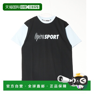 1h可退 日本直邮OperaSPORT 女士 宽松oversize 半袖T恤 罗纹圆领