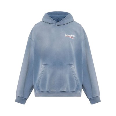 BALENCIAGA 男士卫衣 767877TRVB19798 CO 蓝色 Hoodie