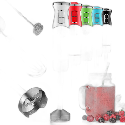 自营zulay kitchen重型浸入式棒式搅拌机，带不锈钢搅拌器和奶泡