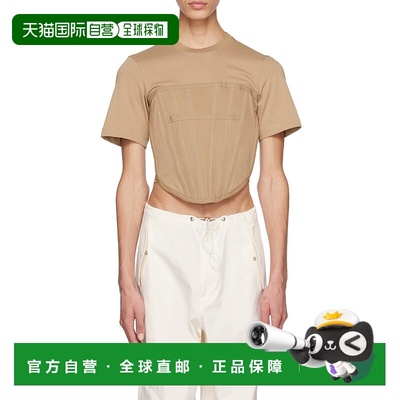 香港直邮Dion Lee 紧身胸衣 T 恤 C3097R23KHAKI