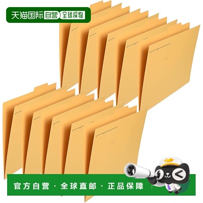 【日本直邮】Plus File 个人文件夹 再生纸 A3 黄色 10 张 FL069I