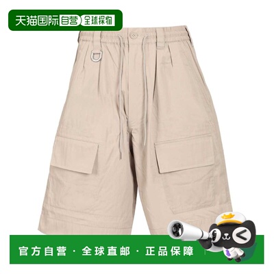 香港直邮Y-3 男士休闲裤 KS5118LBROWN SS2026 浅棕色 M WL SHORT