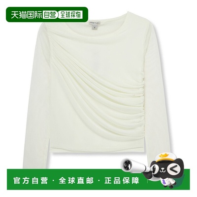 自营 Habitual Gathered Knit Top - beige 美国奥莱直发