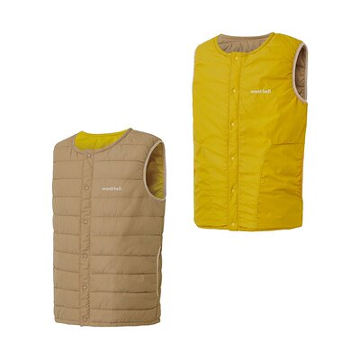 日潮跑腿Montbell 蒙贝欧儿童背心吊带双面轻薄排扣 130 1101635