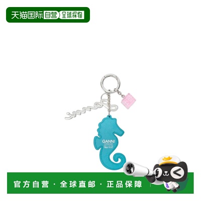 香港直邮GANNI 女士钥匙扣 B301034901L AW2026 蓝色 Seahorse St