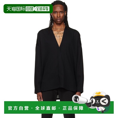 香港直邮rick owens 瑞克 欧文斯 男士 黑色 Tower Lido Larry 衬