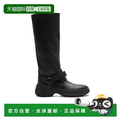1h可退 香港直邮BURBERRY 女士靴子 80969041 SS2025 黑色 Stomp