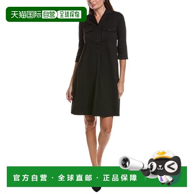 自营Gretchen Scott Alli Ponte连衣裙-黑色 美国奥莱直发