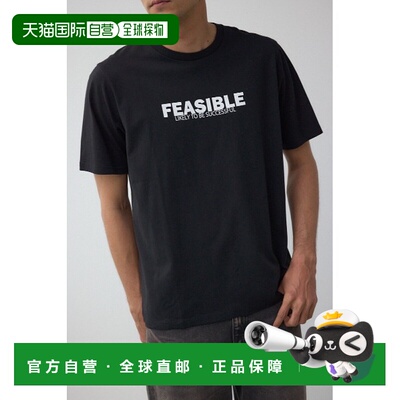 1h可退 日本直邮AZUL BY MOUSSY 男士简约胸标T恤  251ISB90097D