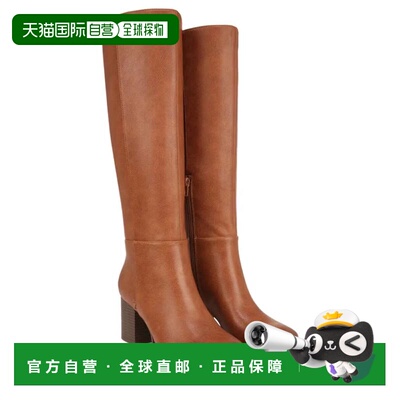 自营Zodiac Riona Women's Cognac Faux Leather Knee High Ridin