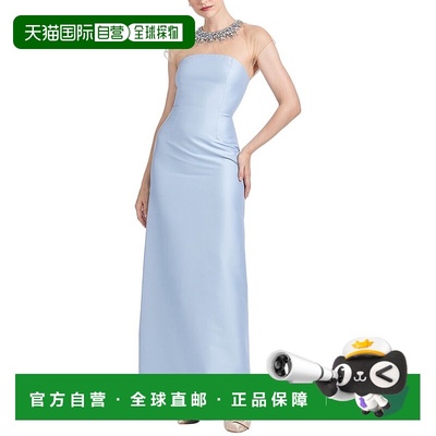 自营sachin & babi萨钦和巴比 伊琳娜礼服-蓝色 美国奥莱直发