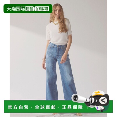 1h可退 日本直邮SOMETHING 女装 LISA NOUVEAU 宽松高腰牛仔裤 ST