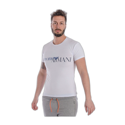 香港直邮EMPORIO ARMANI 男士T恤 1110359P516WHITE上衣男装