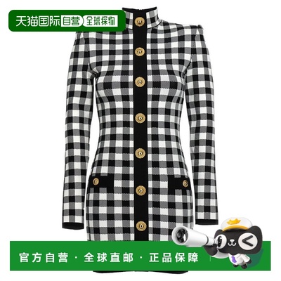 1h可退 香港直邮潮奢 Balmain 巴尔曼 女士 长袖连衣裙 CF1R8019K