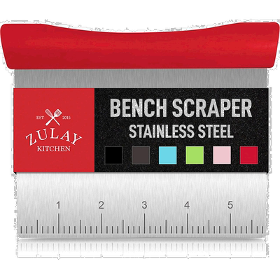 自营 zulay kitchen多用途台式刮刀和切碎器方形 - 灰色 美国奥莱