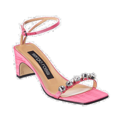 自营 Sergio Rossi SR1 Sandal Pink 美国奥莱直发女鞋单鞋凉鞋