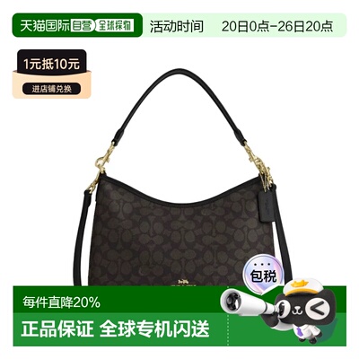 COACH/蔻驰 Laurel 31标志性老花单肩包拉链流浪包CV975