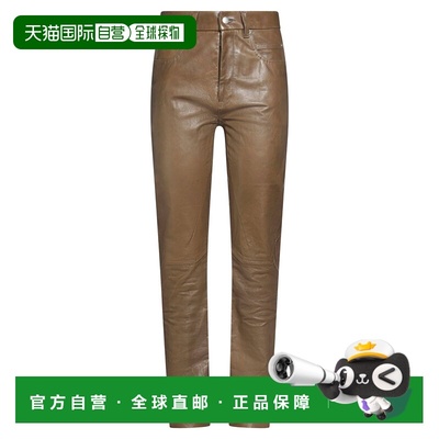 1h可退 香港直邮rick owens 瑞克 欧文斯 女士 皮革裤子