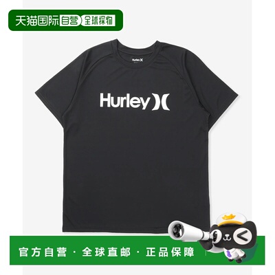 1h可退 日本直邮Hurley 男女同款 速干防晒拉什加德短袖T恤 MSRG2