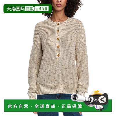 自营Faherty Sunwashed Fisherman Henley Sweater - beige 美国