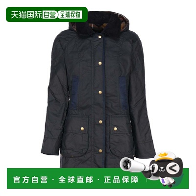 香港直邮Barbour 女士外套 LWX0534NY92 CO 黑色 Bower wax jacke