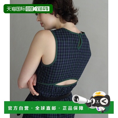 1h可退 日本直邮idem 女士格纹无袖连衣裙 ID00000084