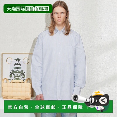 香港直邮GOLDEN GOOSE 男士 条纹长袖衬衫 GMP00246P000548法兰绒