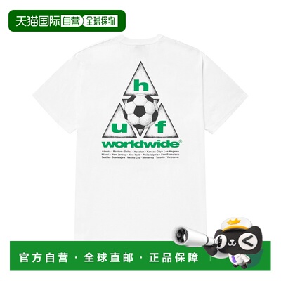 日本直邮HUF 男女同款 纯棉足球主题短袖T恤 26M_TS02860