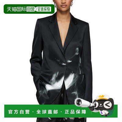 自营Lafayette 148 New York Elongated Blazer - black 美国奥莱