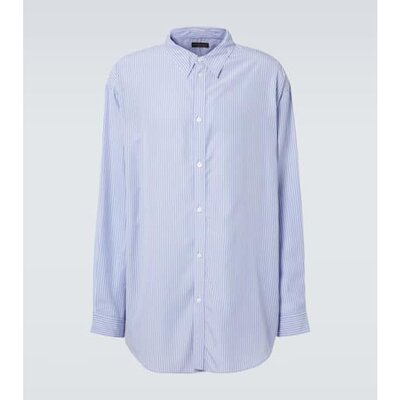 潮奢 Balenciaga 巴黎世家 男士 Flowing 细条纹宽松款衬衫