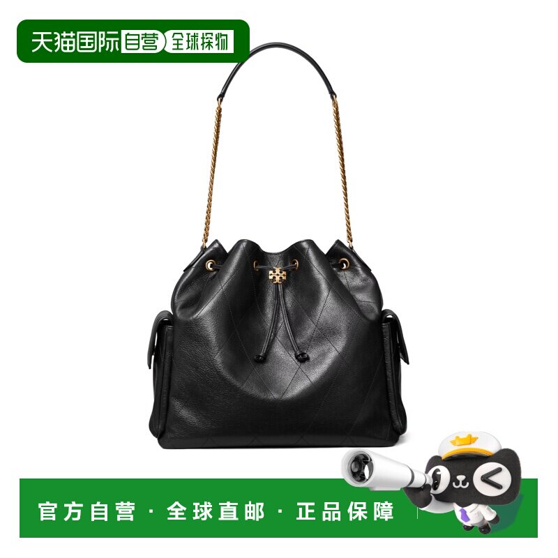 Tory Burch Charlie 大号绗缝抽绳水桶包单肩包手提包 185830