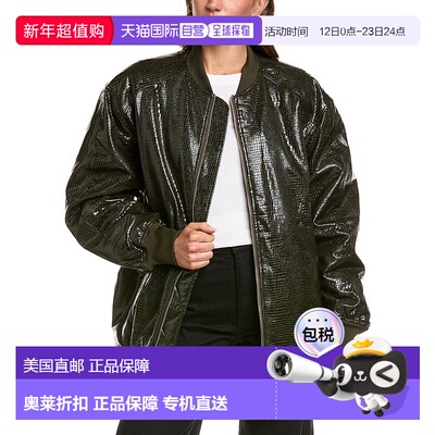 自营Beulah Faux Alligator Jacket - Brown 外套美国直发奥莱