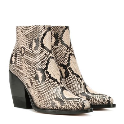 Chloe 蔻依 女士 Rylee 压纹皮质靴子 000767