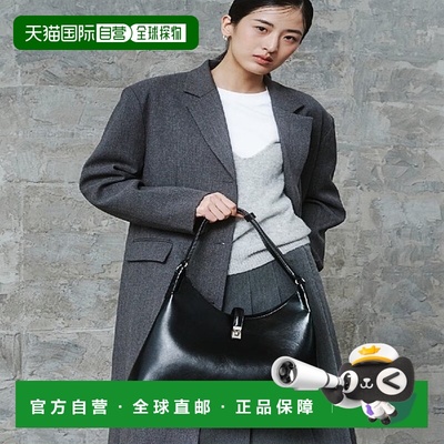 韩国直邮HAZZYS H-Turnlock Crinkle Hobo 单肩包 /HIBA5F173BK_s