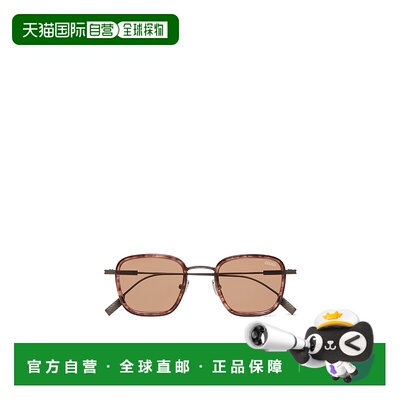 香港直邮Zegna 几何框太阳镜 EZ0277