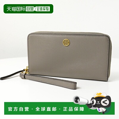 日本直邮TORY BURCH ROBINSON 女士长款钱包 皮革 拉链式 附腕带