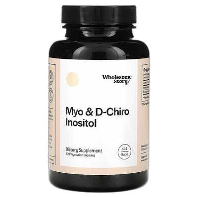香港直邮Wholesome Story,Myo-肌醇和 D-手性肌醇，120 粒素食胶