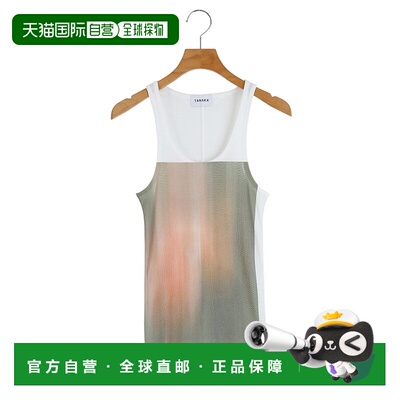 1h可退 日本直邮TANAKA 女士花卉印花棉质背心 ST141PR新款