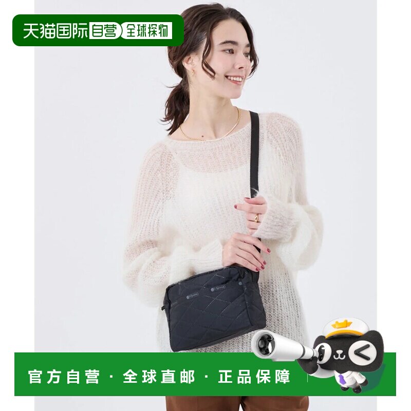日本直邮LeSportsac DANIELLA 单肩包 手提包斜挎包腰包黑色压纹