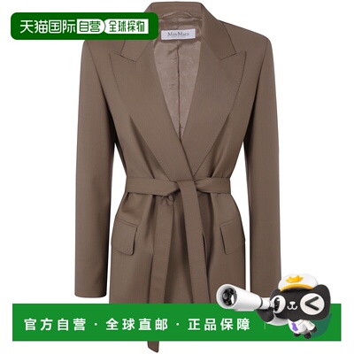 1h可退 香港直邮MaxMara 麦斯玛拉 女士 Talento 系带长袖夹克 25