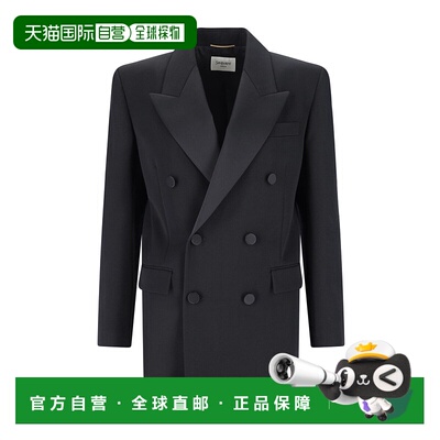 香港直邮Saint Laurent 双排扣西装外套 816874Y7E63