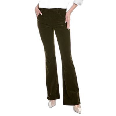 自营 FRAME Denim Surplus 灯芯绒喇叭牛仔裤 - 黑色 美国奥莱直