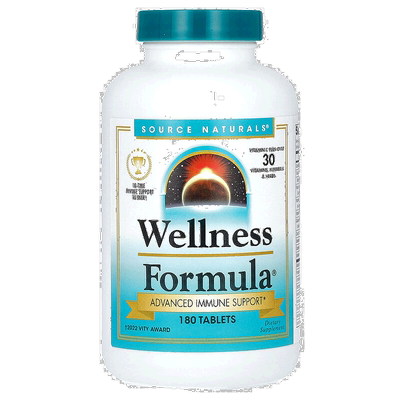 香港直发Source naturals草本复合物复合维生素提高抵抗力180片