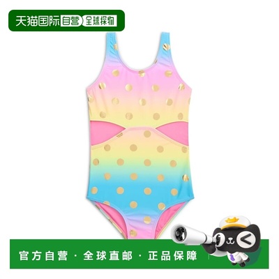 自营Girls Appaman Erika Swimsuits 's Multicolor Rainbow One-