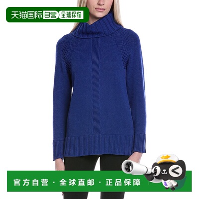 自营Jones New York Raglan Sleeve Turtleneck Sweater - blue