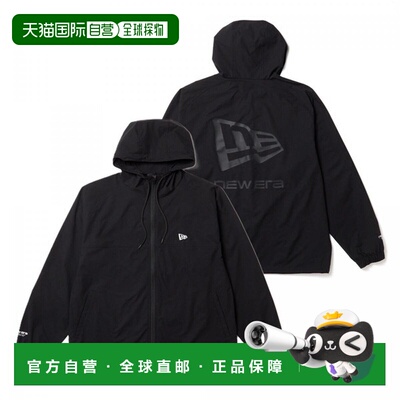 日本直邮NEW ERA Performance Apparel 弹力梭织夹克 方框Logo 黑
